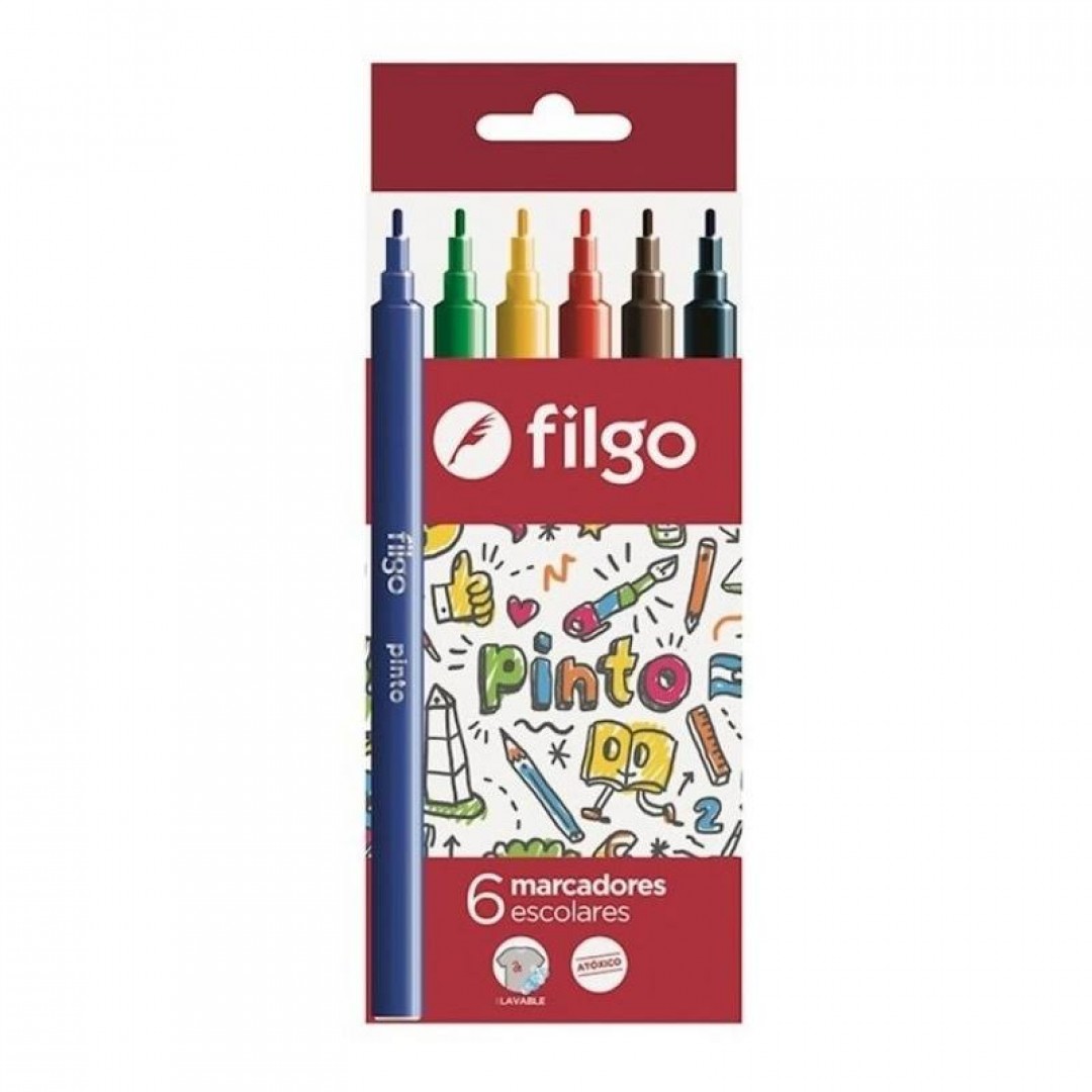 Marcadores escolares 2220 FILGO x6