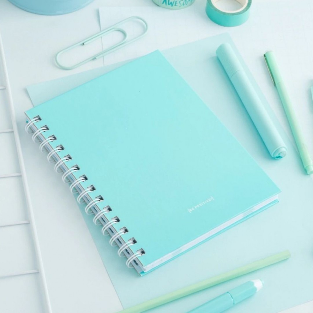 LIBRETA RAYADA 14X19 PUNTO CERO VERDE PASTEL