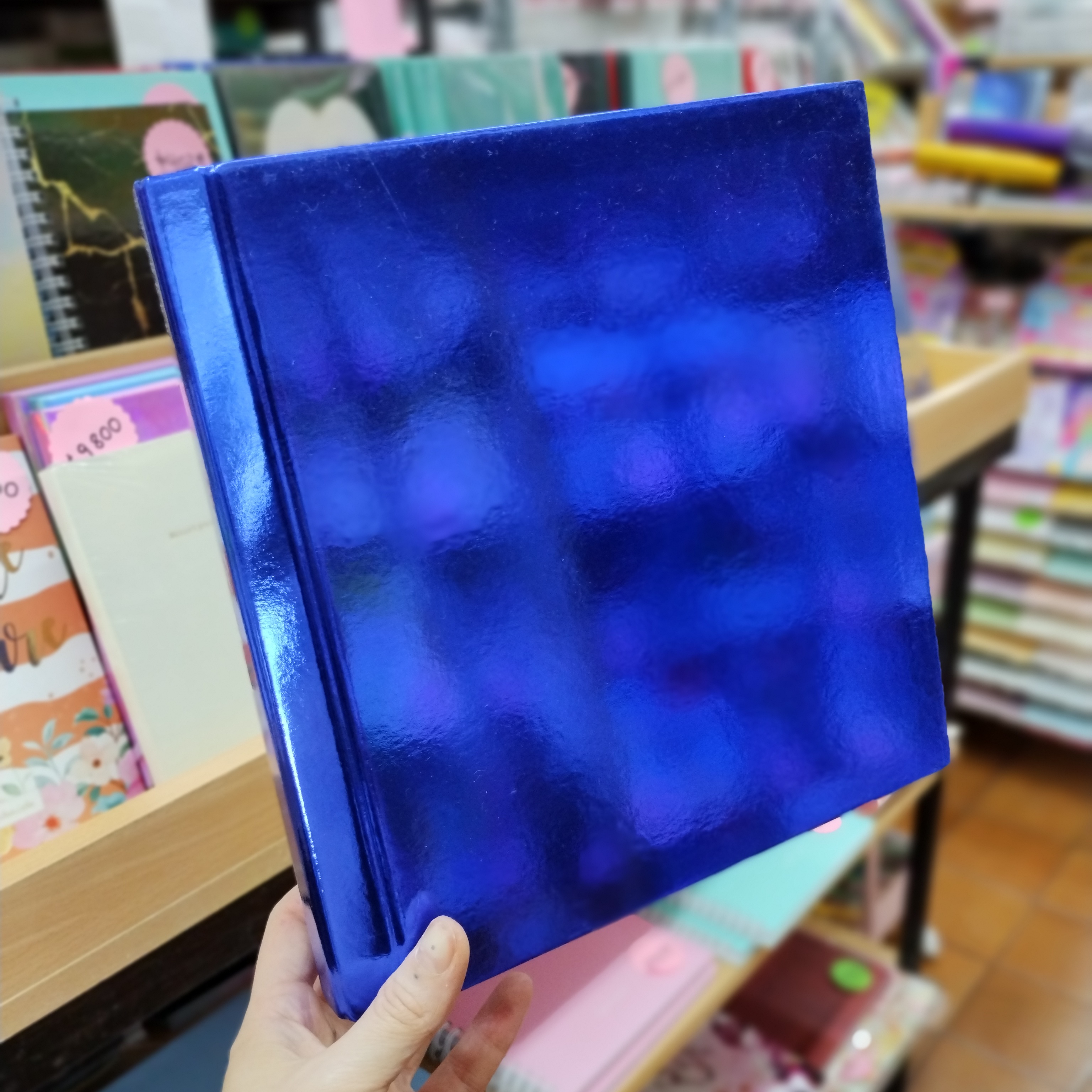 CARPETA CARTA REXON GLOSSY METALLIC AZUL